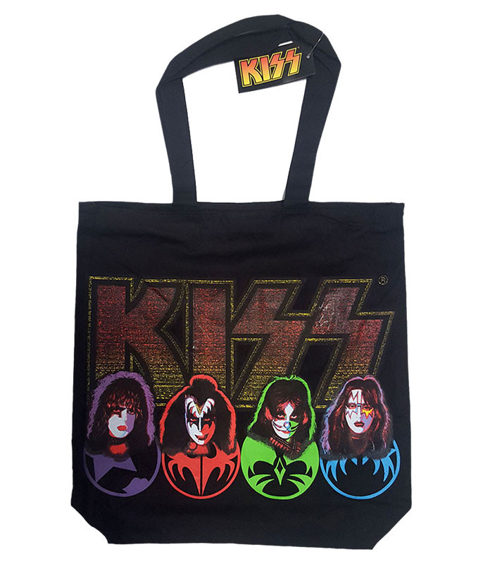 KISS Cotton Tote Bag Liquid Blue