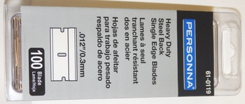 Single Edge Razor Blades, .012, Persona