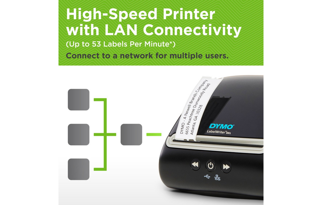 LabelWriter 5XL Label Printer | 4x6 Shipping Label Printer Dymo