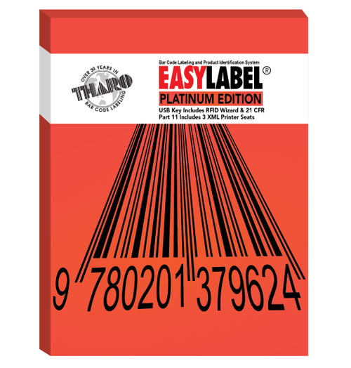 Software for bar code labelling, EasyLabel 6 Platinum Edition