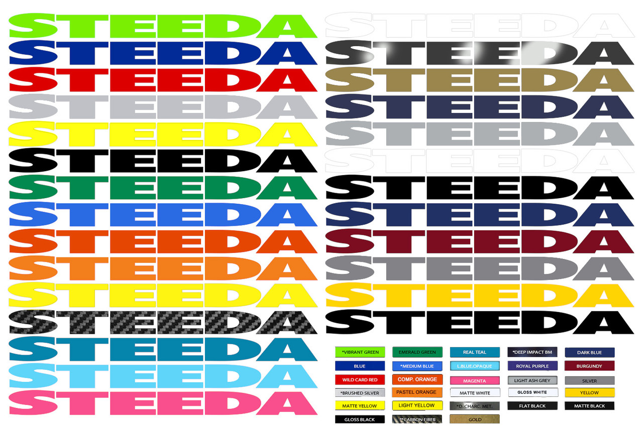 Steeda 9-9900-100 Premium Windshield Decal