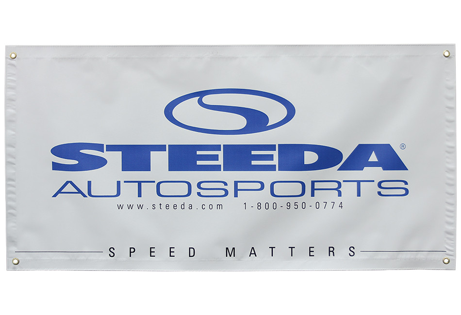 Steeda 'Speed Matters' Banner (48" x 24"), 254 0002