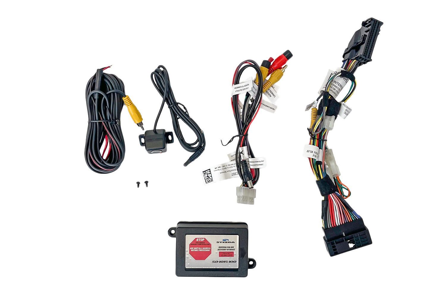 Steeda 50-1015-100 Mustang Front Parking Camera Kit (15-23)