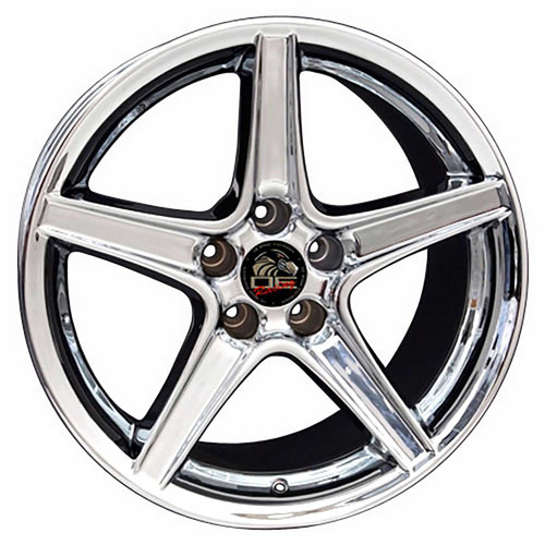 OE Wheels FR06B-18100-5450-22B Mustang Saleen Style Black Wheel - 18x10 ...
