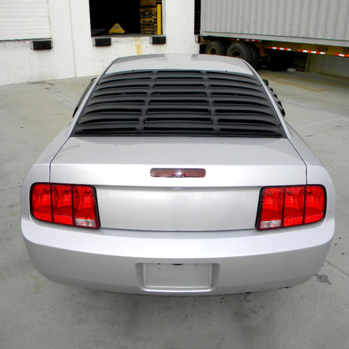 Spec-D Tuning WLUR-MST05BK-RS Mustang Vintage Style Rear Window Louver ...