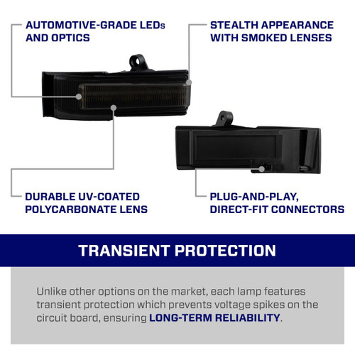 Form Lighting FL0027 F-150 LED Mirror Lights - Smoked (15-20)