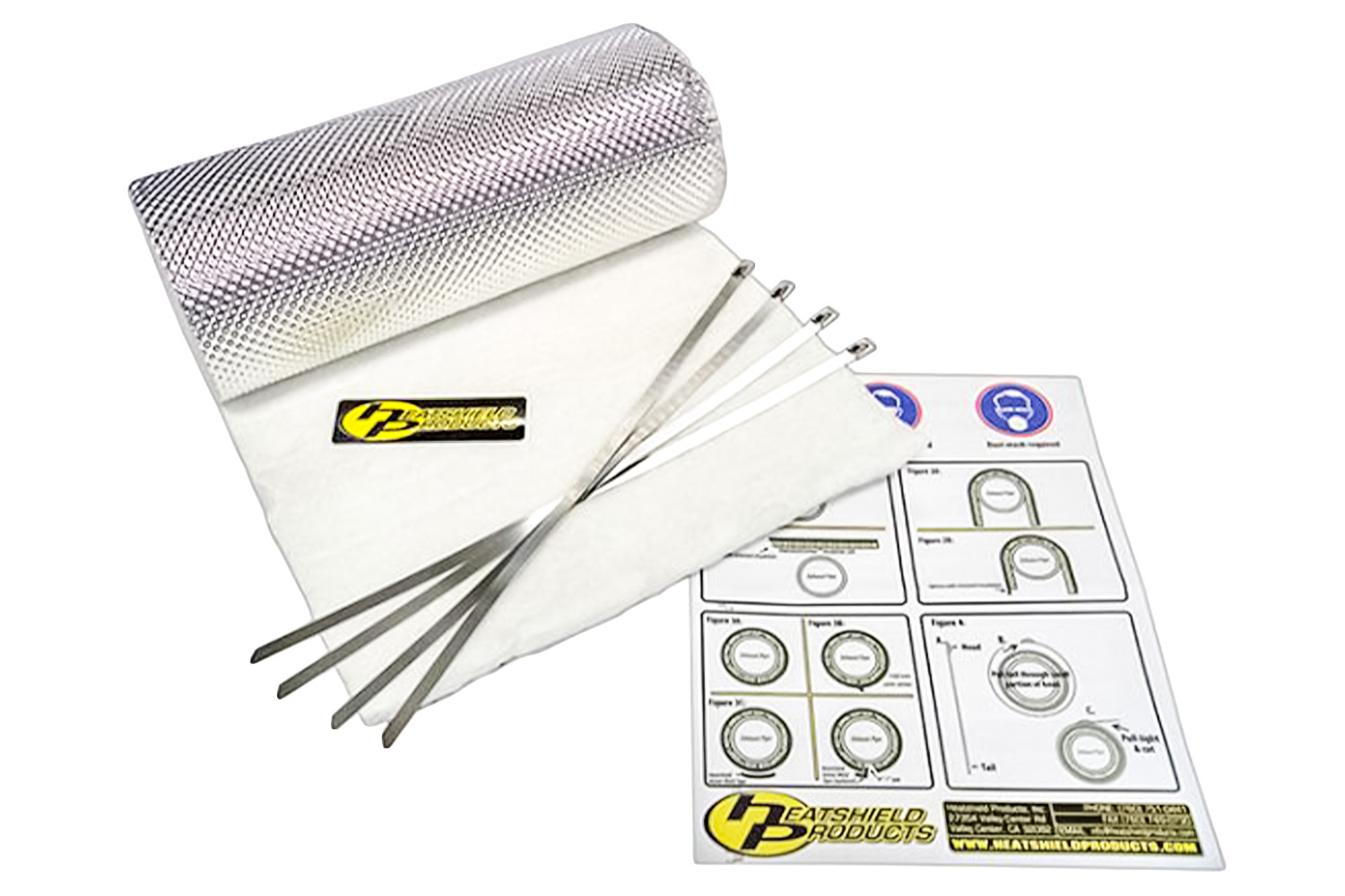 Heatshield Products 1/2" Exhaust Heat Shield Kit - 1'x3'