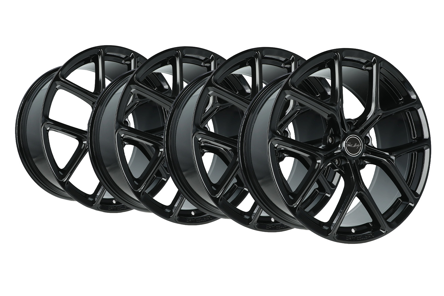 Carroll Shelby Wheels Mustang CS3 Gloss Black Staggered Wheel Package ...