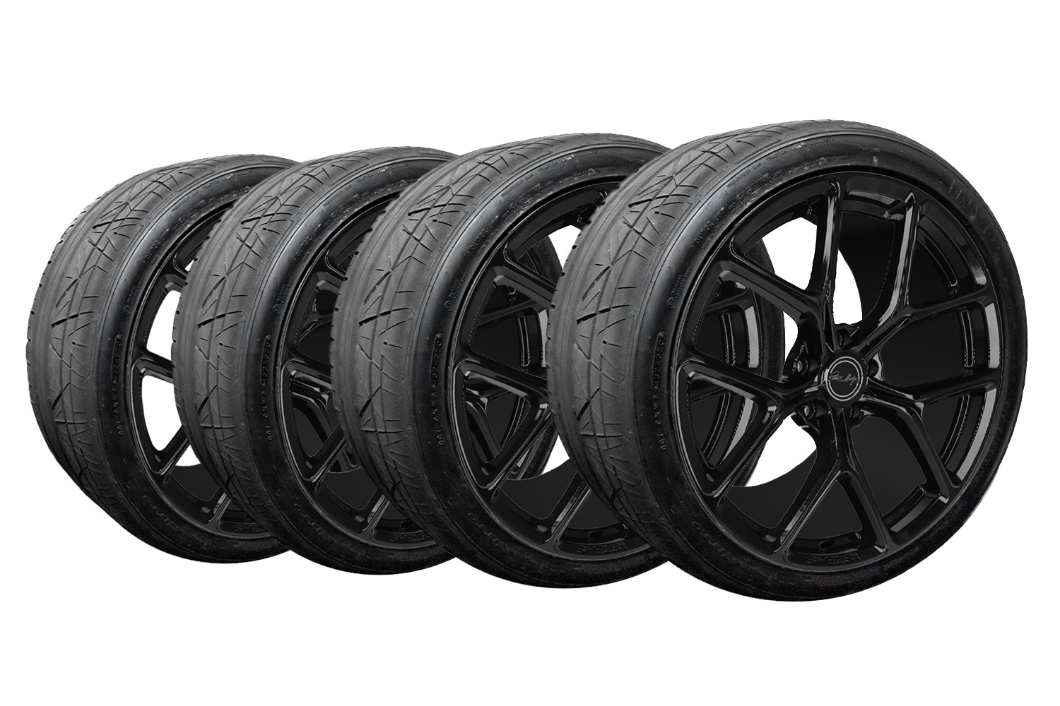 Carroll Shelby Wheels Mustang CS3 Gloss Black Staggered Wheel & Tire ...