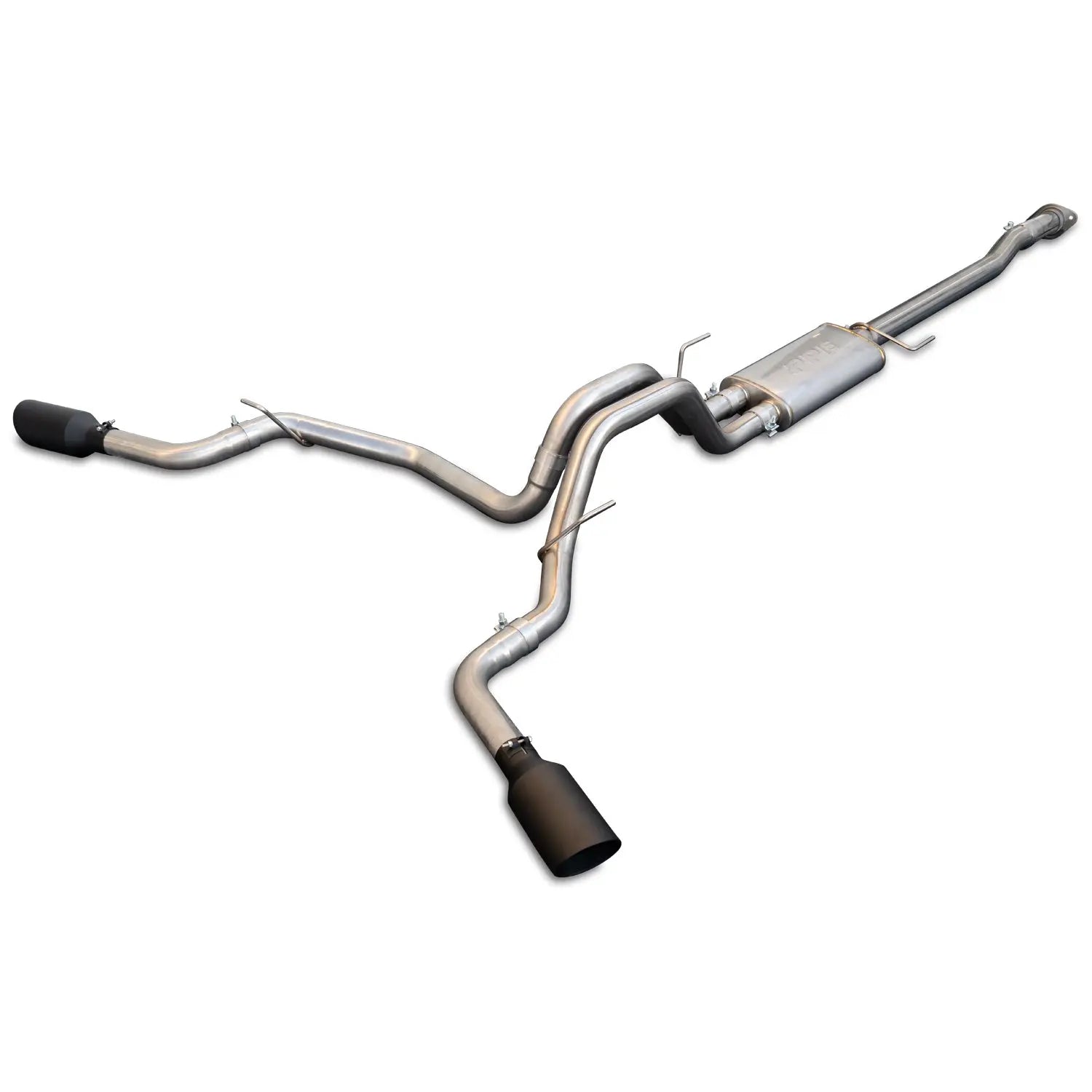 PPE 317040020 F-150 Dual-Exit Catback Exhaust System - Raw Tubes/Black ...