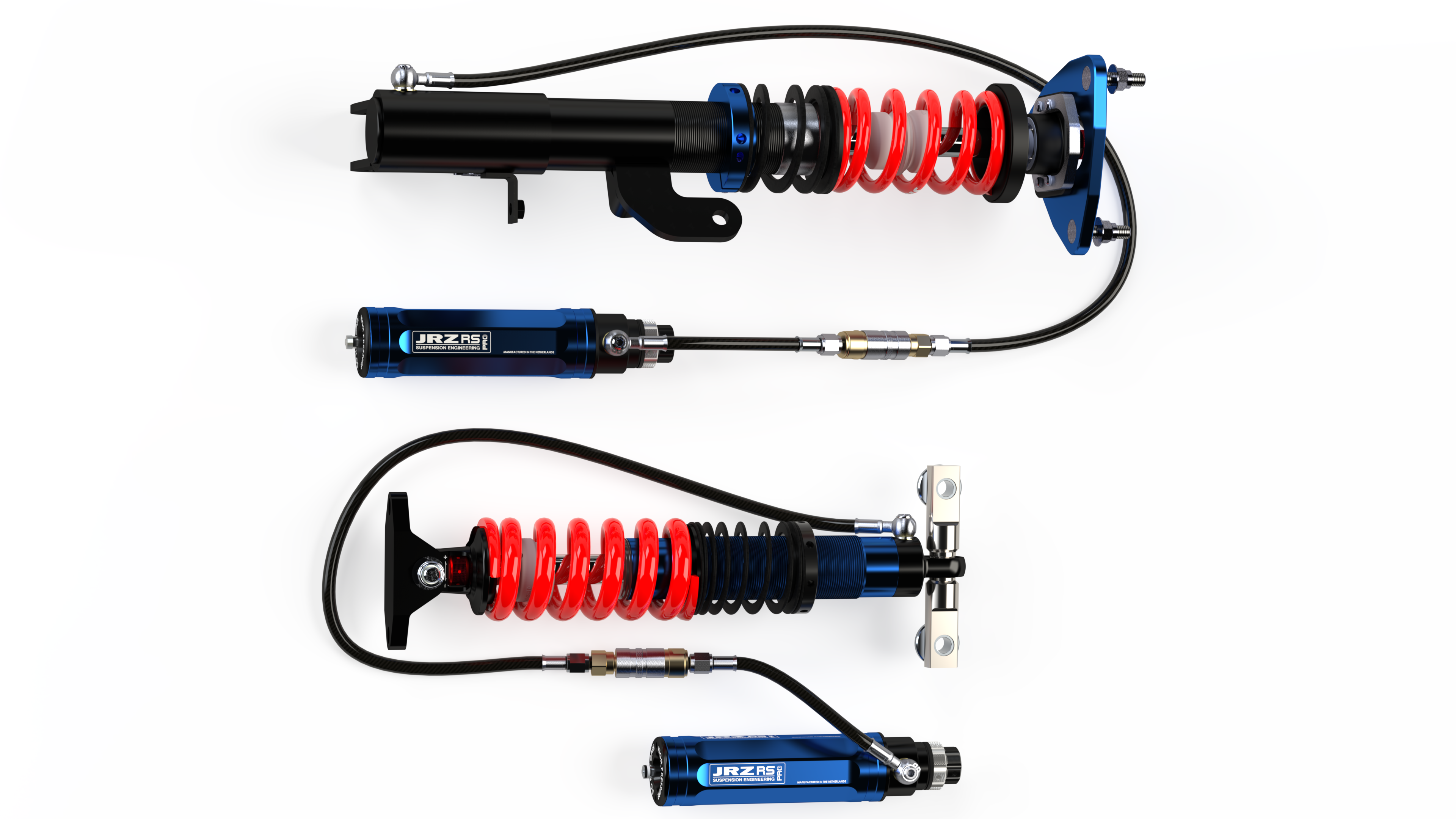 JRZ Suspension Mustang RS Pro Coilover Kit w/ Coilover Rear - Double ...