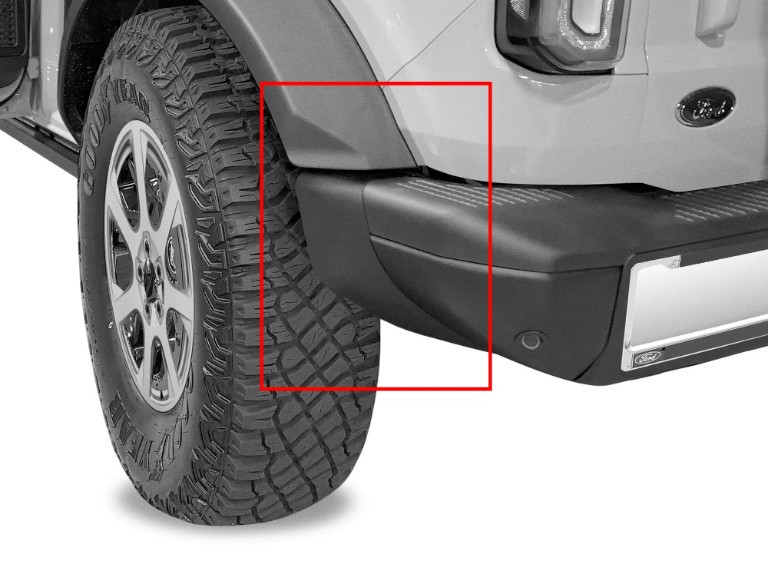 WeatherTech 110140-120145 Bronco Front & Rear No-Drill Mud Flaps - 315 ...