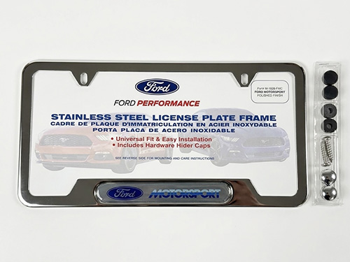Ford Performance M-1828-FMC Ford Motorsport Stainless Steel License ...