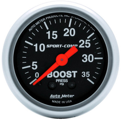 Autometer Sport-Comp 2" Boost Gauge - 0-35 PSI