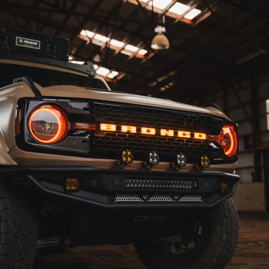 Putco 92852 Bronco Luminix LED BRONCO Grille Emblem - w/ Front Camera ...