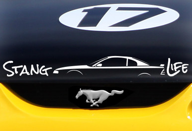 Stang Life Decal - White (94-98 All), SLIFE-94W - Steeda