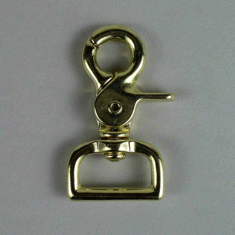 1" Halter Snap Chrome Solid Brass - Leathersmith Designs Inc.