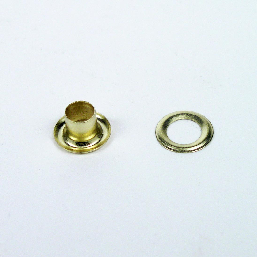 Gold Solid Brass Grommets (#00) 3/16" Narrow Flange pkg of 10 ...