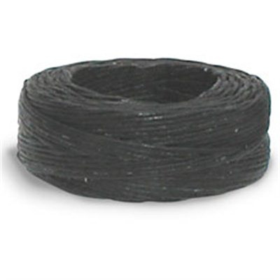 Black Waxed Linen Thread 25 yds - Leathersmith Designs Inc.