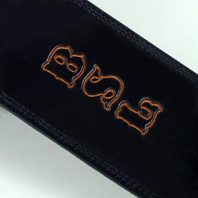 Sewn Double Border Personalized Guitar Strap Classic Series ...