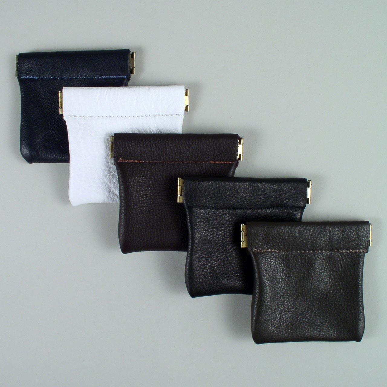 Leather Spring Frame Coin Purse - Leathersmith Designs Inc.