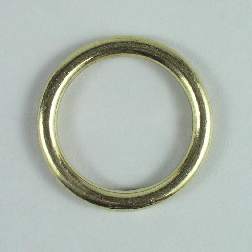 2 1/2" Solid Brass O Ring - Leathersmith Designs Inc.