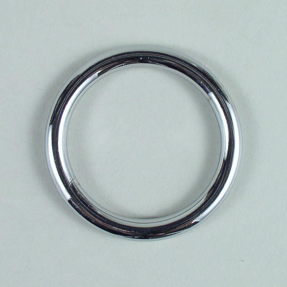 1 3/4" Chrome Solid Brass O Ring - Leathersmith Designs Inc.
