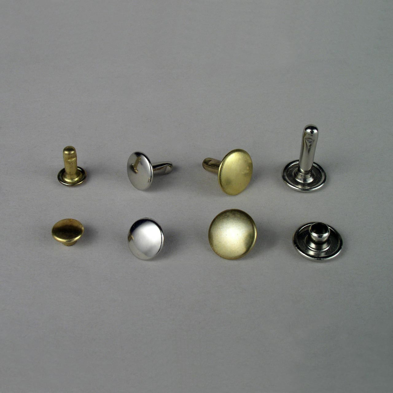 Small Double Cap Rivets pkg of 50 - Leathersmith Designs Inc.