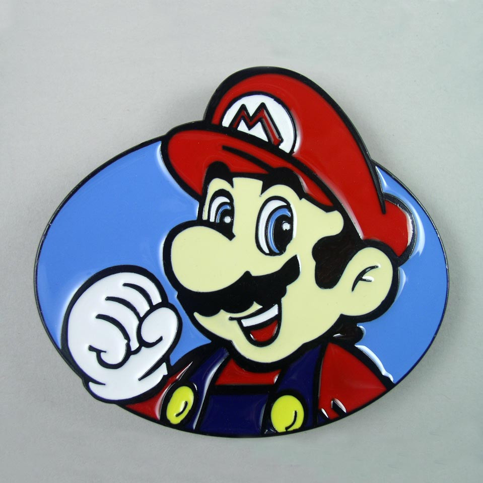 Super Mario Bros Belt Buckle - Leathersmith Designs Inc.