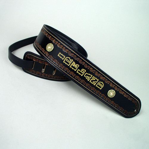 Custom Leather Guitar Strap Classic Series - Leathersmith Designs Inc.