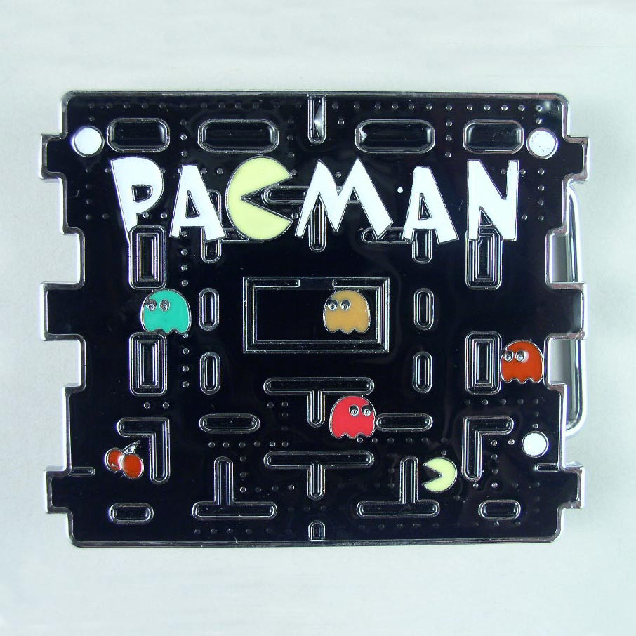 Pacman Belt Buckle - Leathersmith Designs Inc.