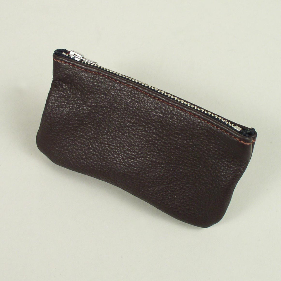 Soft Leather Zipper Coin Purse - Leathersmith Designs Inc.