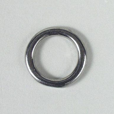 1/2" Chrome Solid Brass O Ring - Leathersmith Designs Inc.