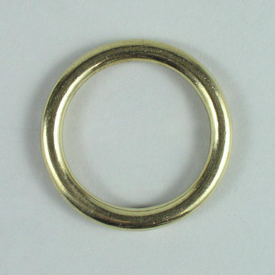 1 1/2" Solid Brass O Ring - Leathersmith Designs Inc.