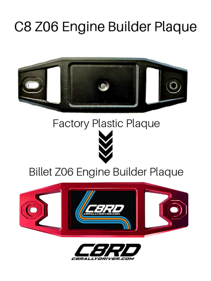 Corvette Z06 Engine Builder Plaque