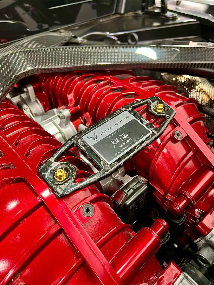 Carbon Fiber Z06 Engine Builder Plaque