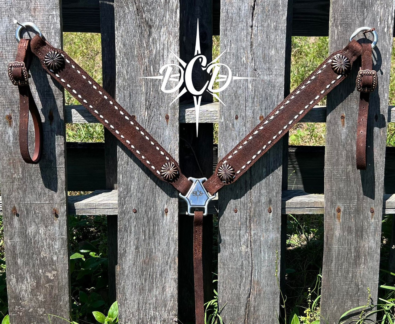 Roughout Buckstitch concho BreastCollar