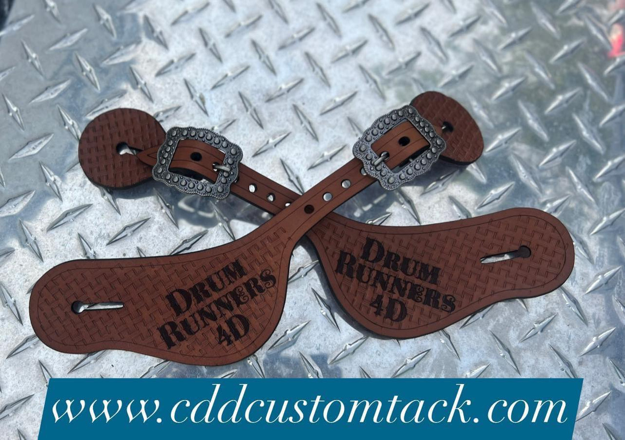 Simple Etched Spur Straps