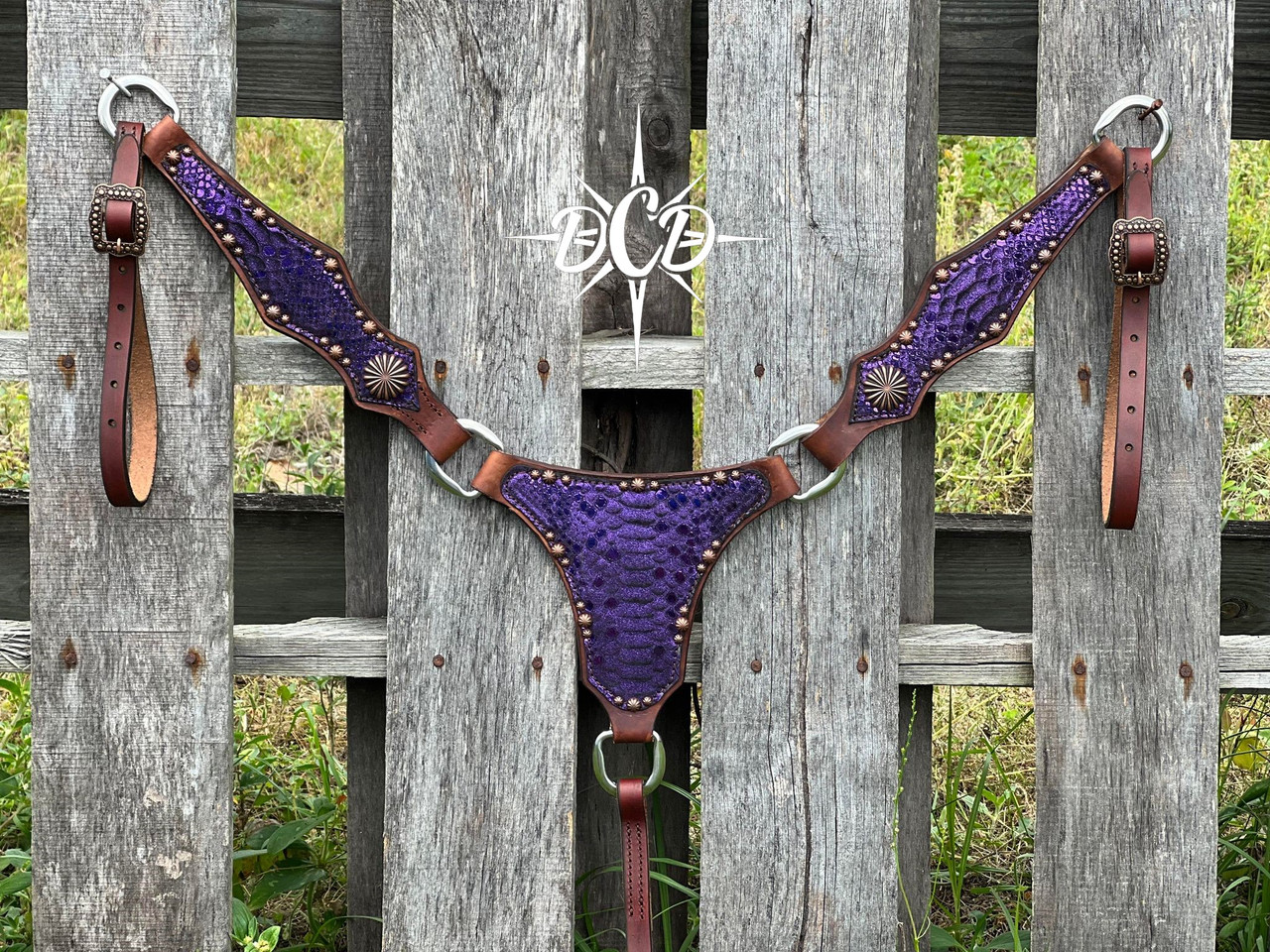 Purple Python Gladiator Spotted Tack Set***