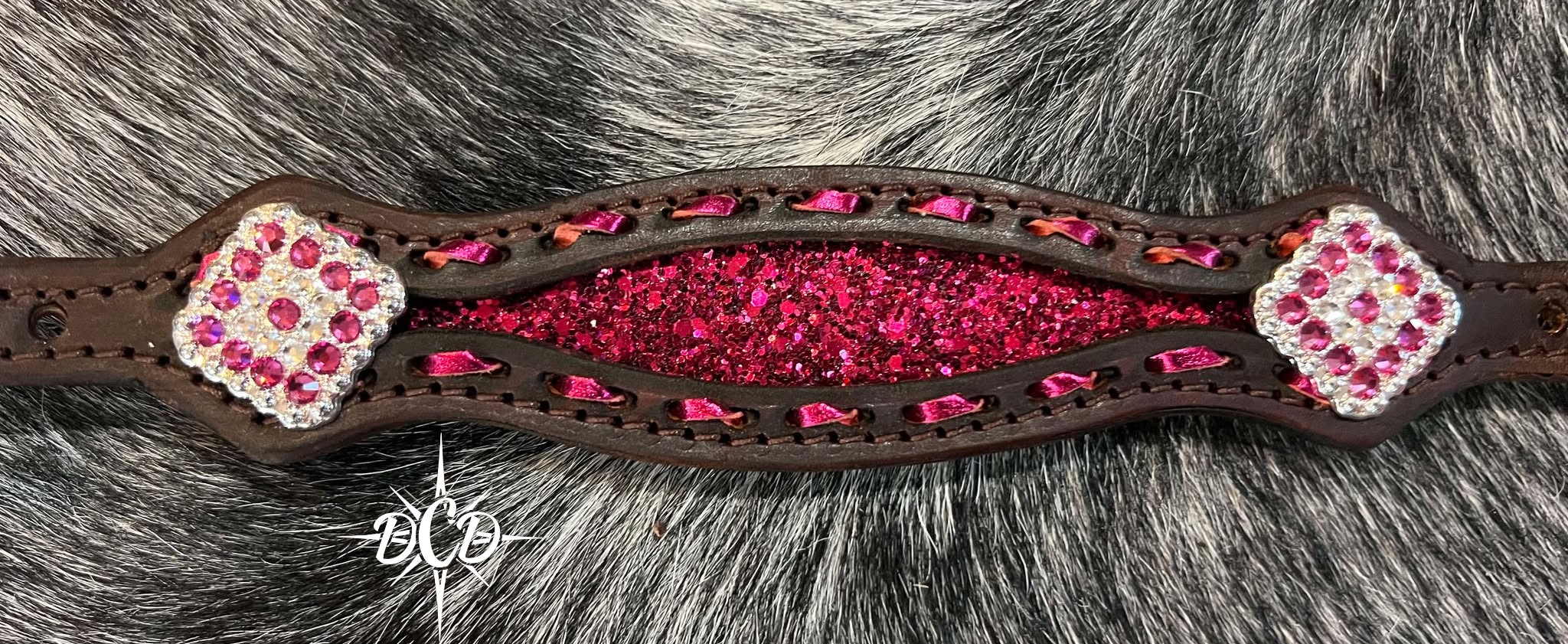 Pink Glitter Tack Set