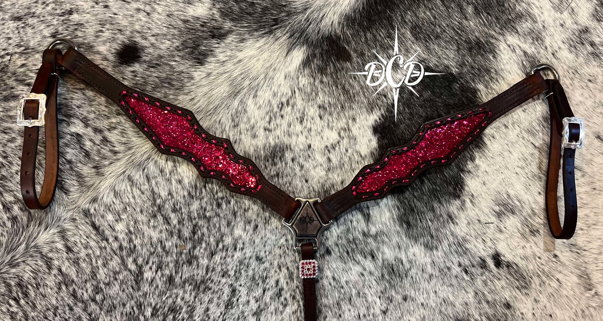 Pink Glitter Tack Set