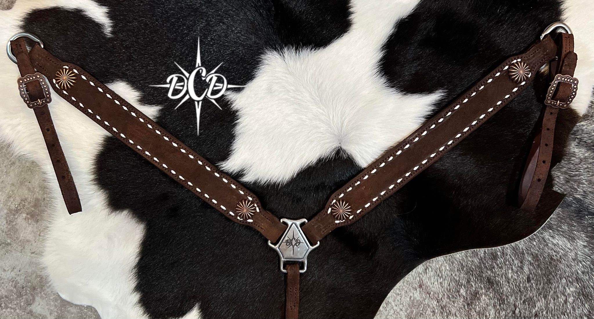 Roughout Buckstitch concho BreastCollar