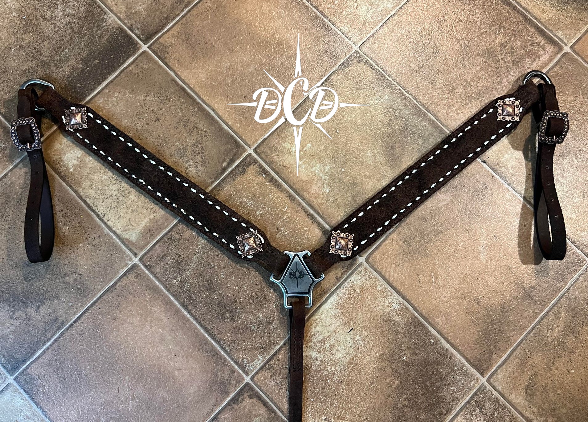 Roughout Buckstitch concho BreastCollar