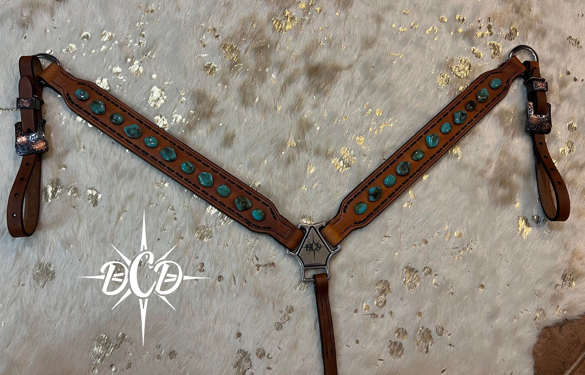 Stone Center Buckstitch BreastCollar