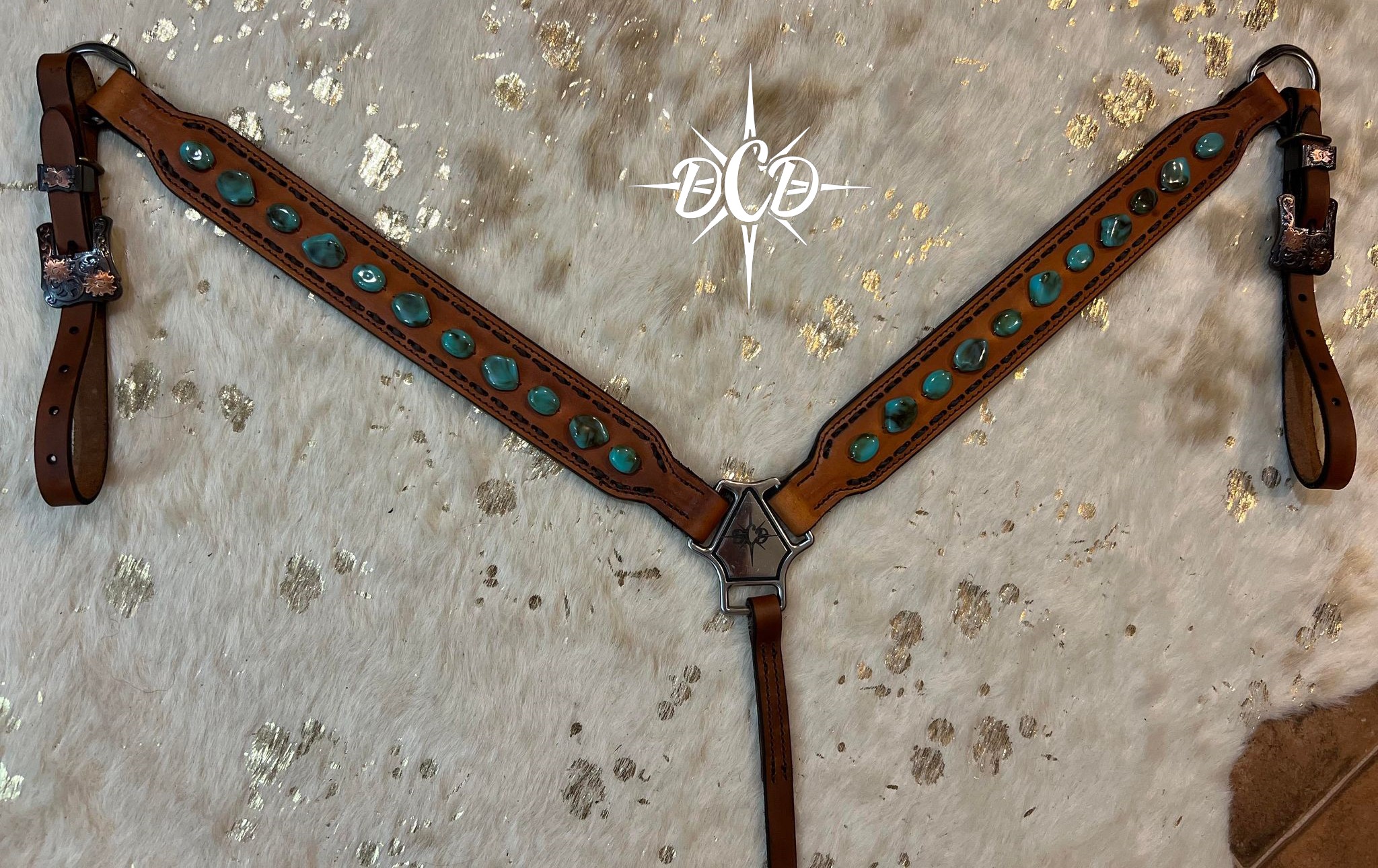 Stone Center Buckstitch BreastCollar