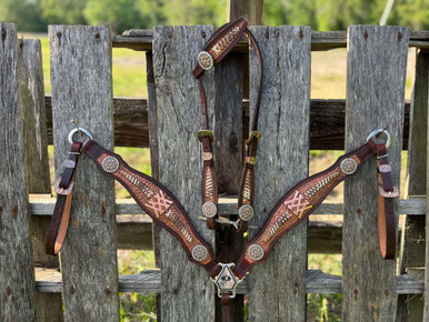 Copper Ombre Laced Tack Set