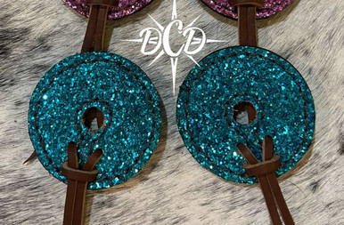 Teal Glitter Bit Guards