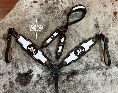 Copper Spot Trim white gator tack set