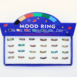 Best Quality Asst Saying Mood Rings 24 per counter display bx .62 ea ...