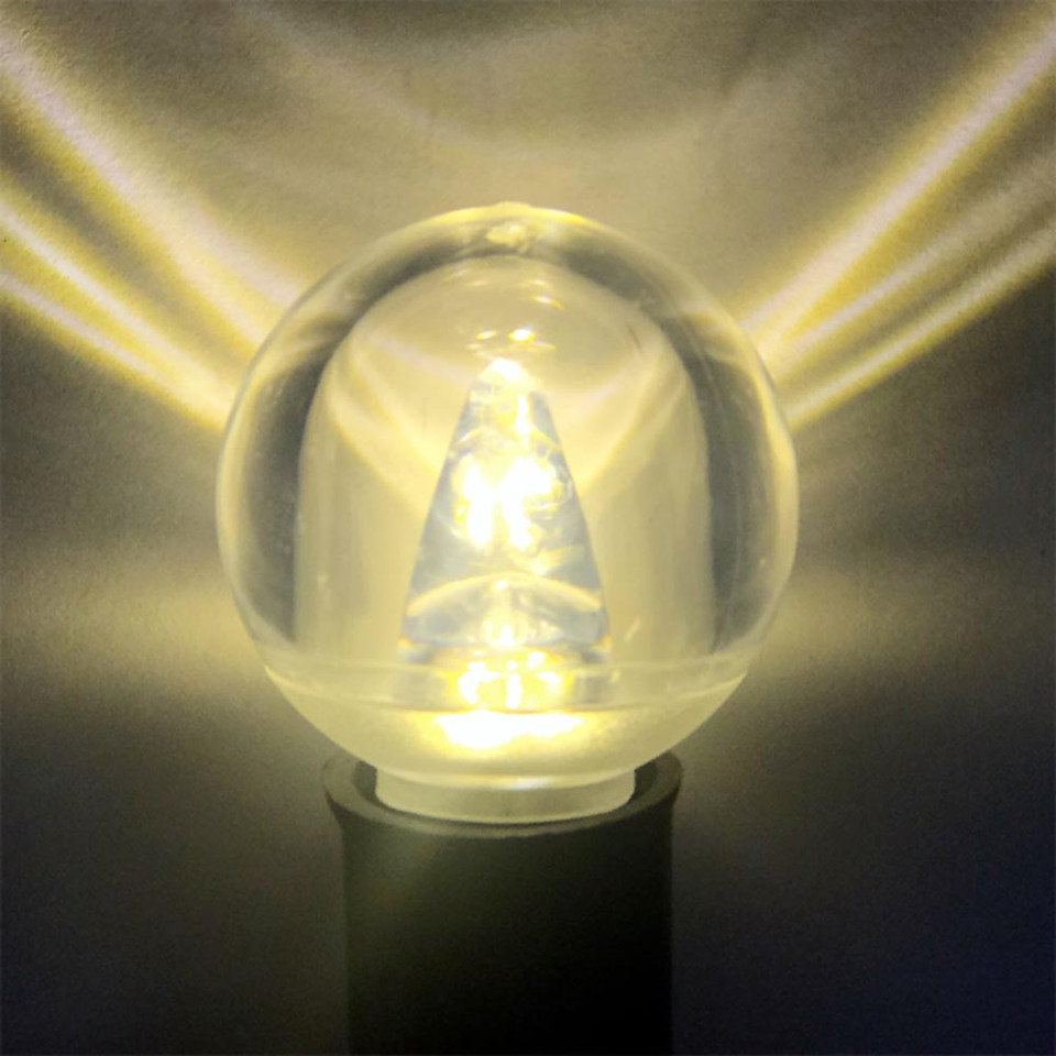 Smooth LED G50 Bulb - Warm White | LED C9 Bulbs